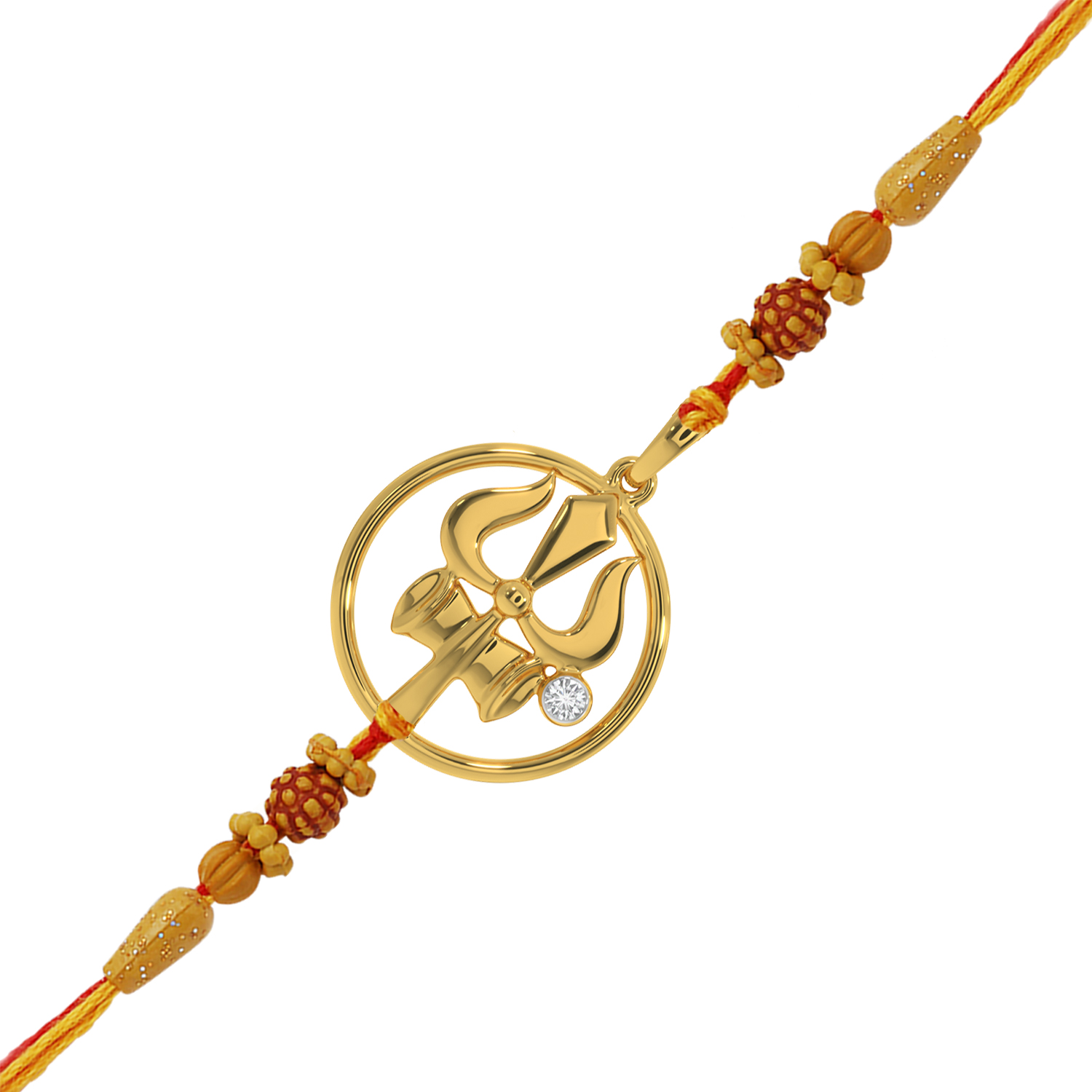 Trishul Gold Rakhi Design Online | Rakhi for Brother | Kisna